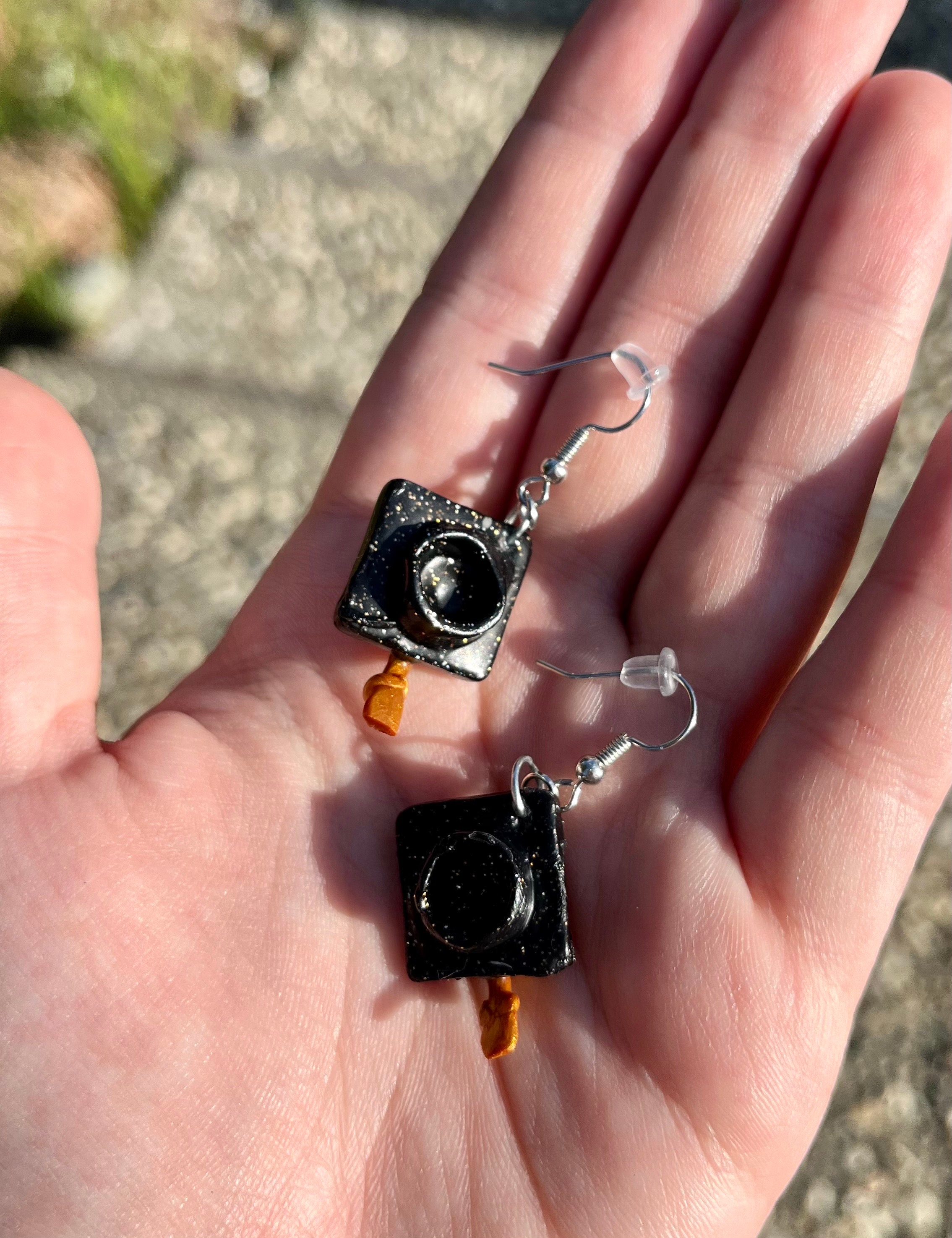 Graduation Cap Earrings Graduation Grad Cute - Etsy