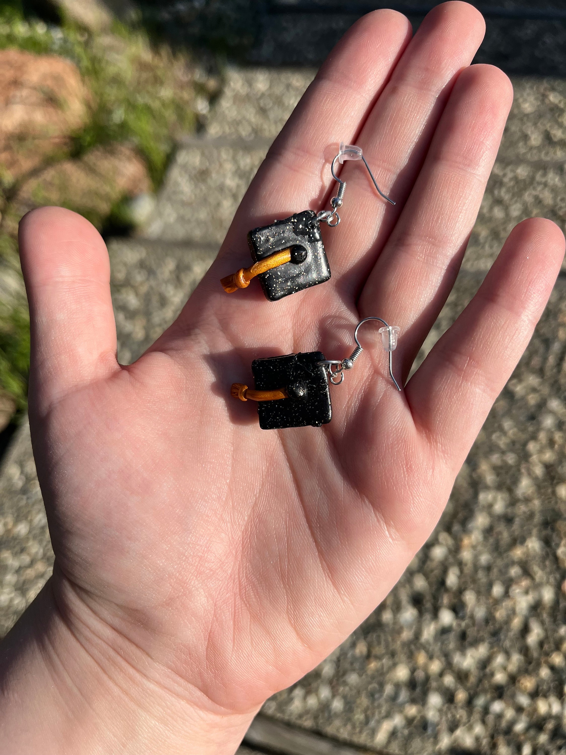 Graduation Cap Earrings Graduation Grad Cute - Etsy