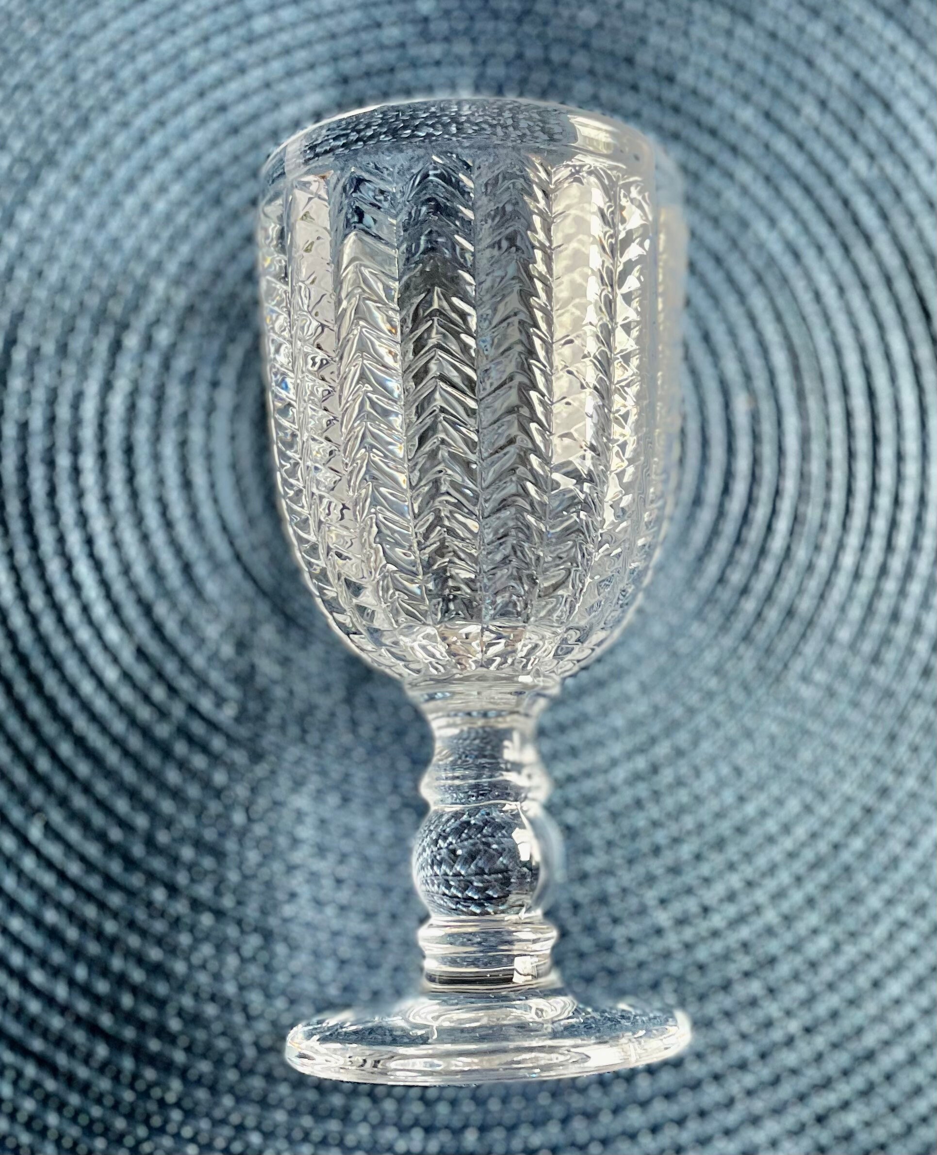 Godinger Silver Art Modern Twill 10oz Clear Crystal Goblets Set of 4 ...