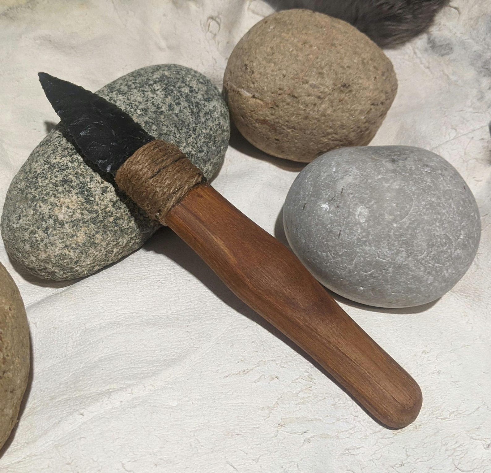 Lithic Knife, Dacite and Oak - Etsy