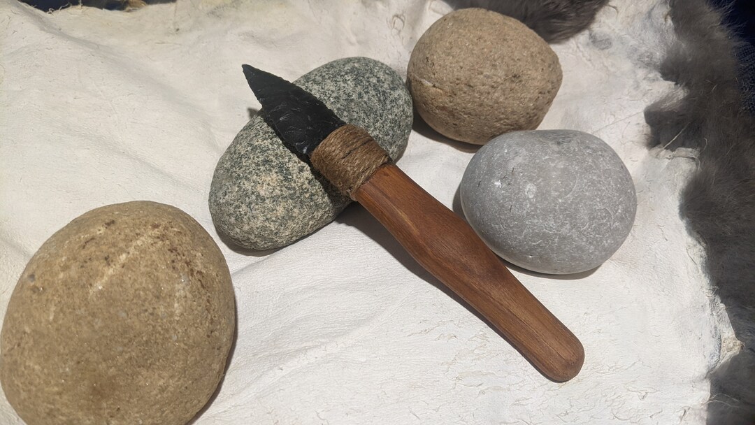 Lithic Knife, Dacite and Oak - Etsy