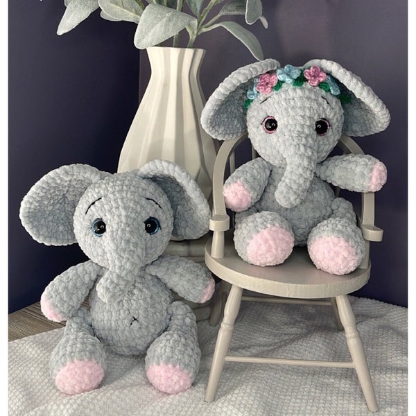 Crochet Elephant - Etsy
