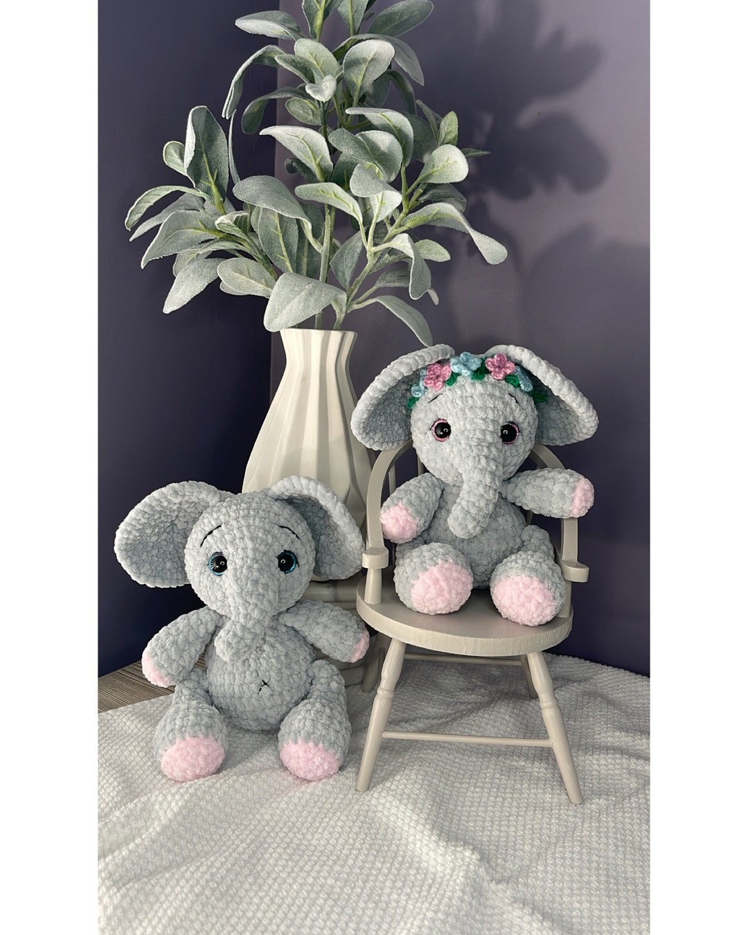 Crochet Elephant Handmade Elephant Birthday Gift Christmas - Etsy