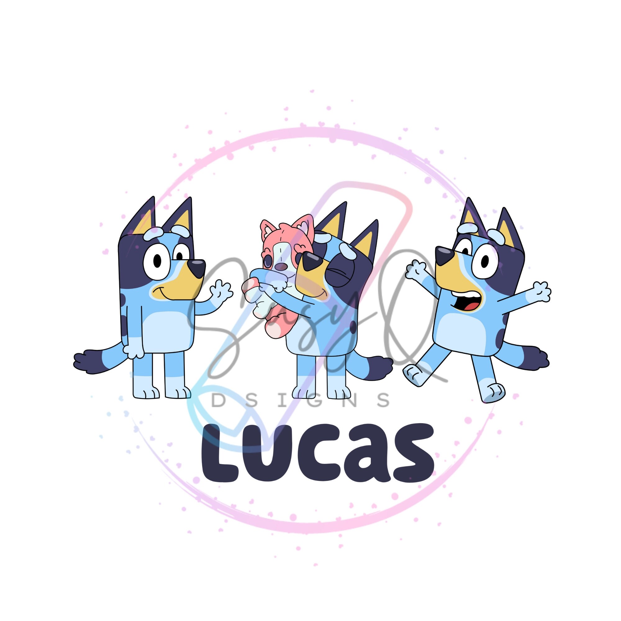 Bluey Personalized Digital Download Bluey Png Bluey Instant - Etsy