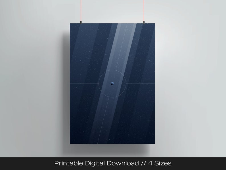 Pale Blue Dot - Minimalist Printable Poster - Etsy