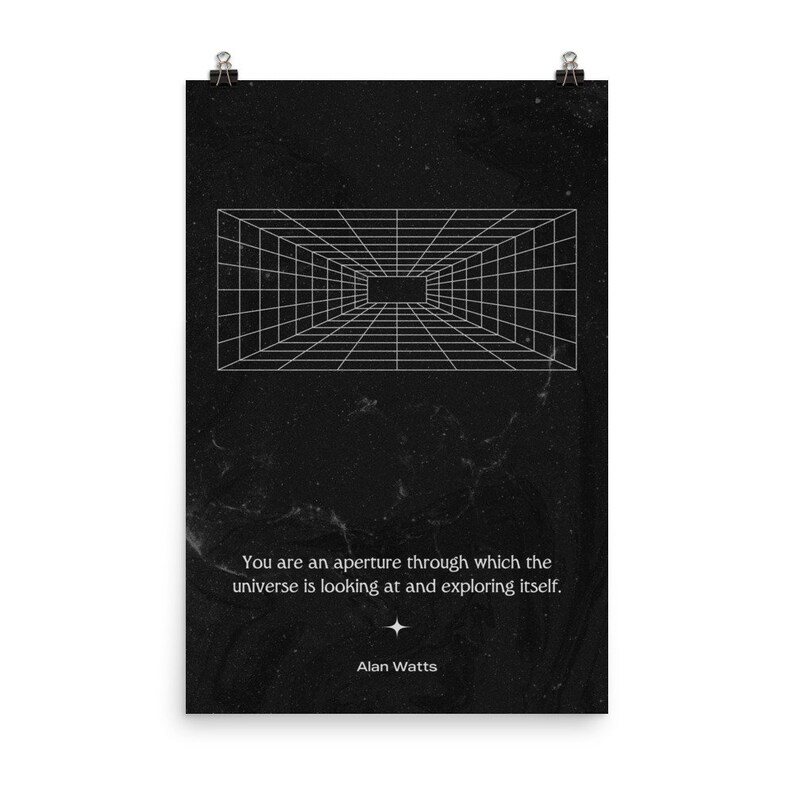 You Are an Aperture... - Alan Watts Poster - Etsy