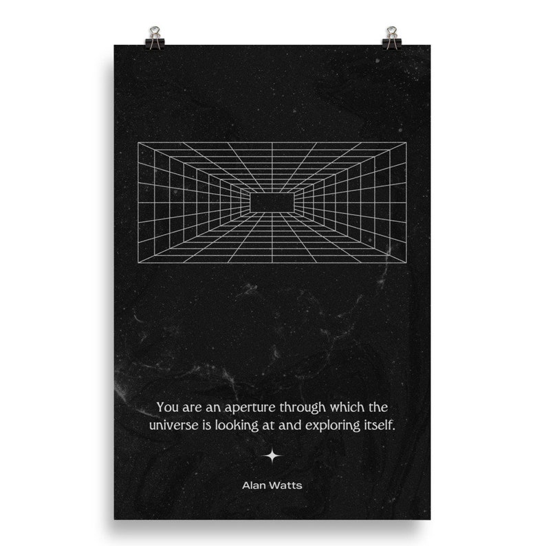 You Are an Aperture... - Alan Watts Poster - Etsy