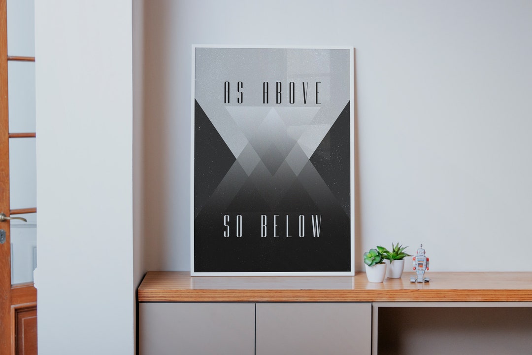 As Above, so Below Printable Poster - Etsy