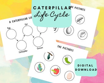 Caterpillar Activity for Kids, Color Matching Caterpillar Activity, A ...