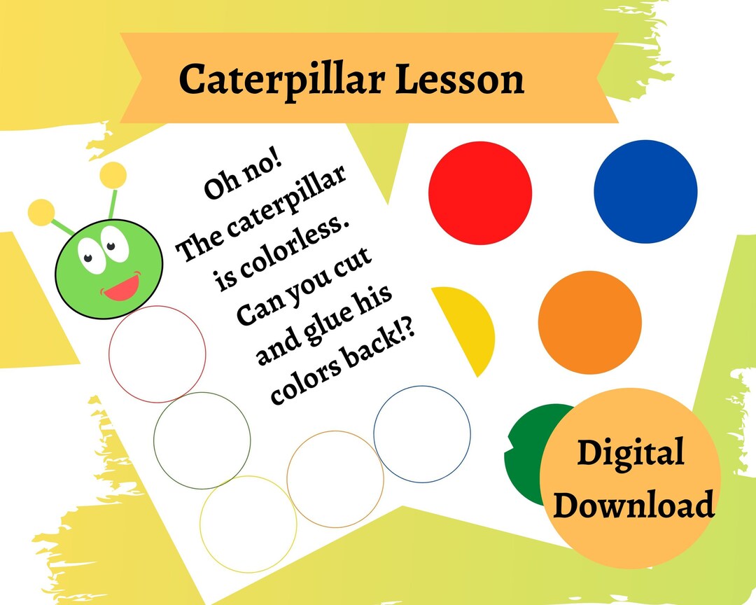 Caterpillar Lesson Plan for Kids, Lesson Plan for Toddlers, Do-a-dot ...