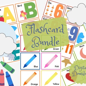 ABC Flashcards, Numbers Flashcards, Shape Flashcards, Color Flashcards ...