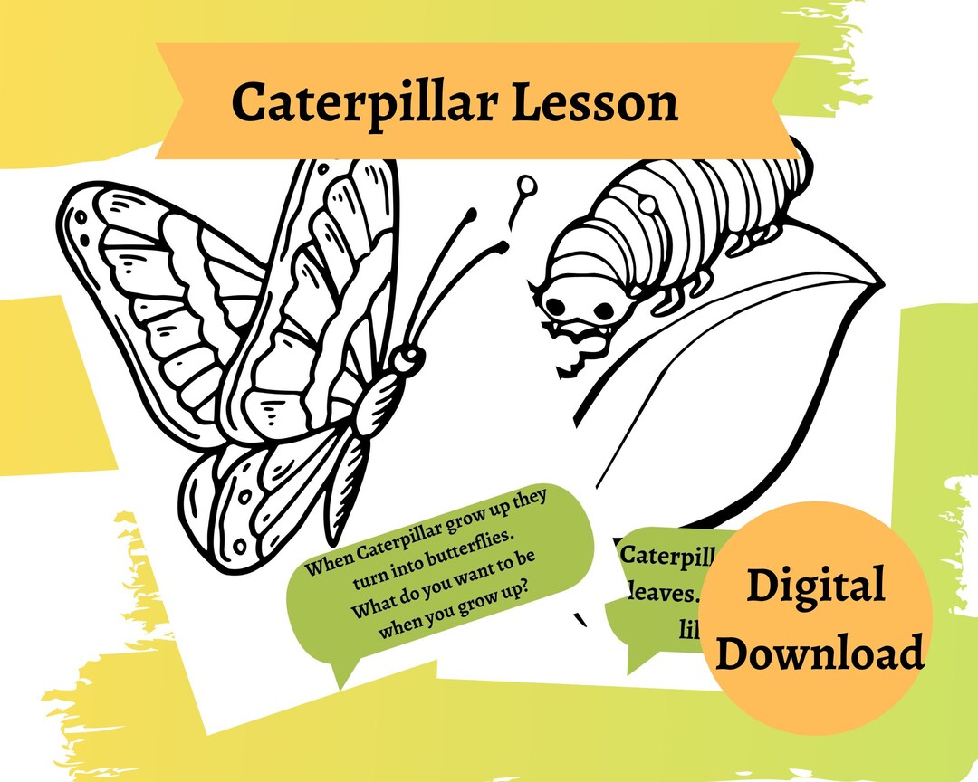 Caterpillar Lesson Plan for Kids Lesson Plan for Toddlers - Etsy