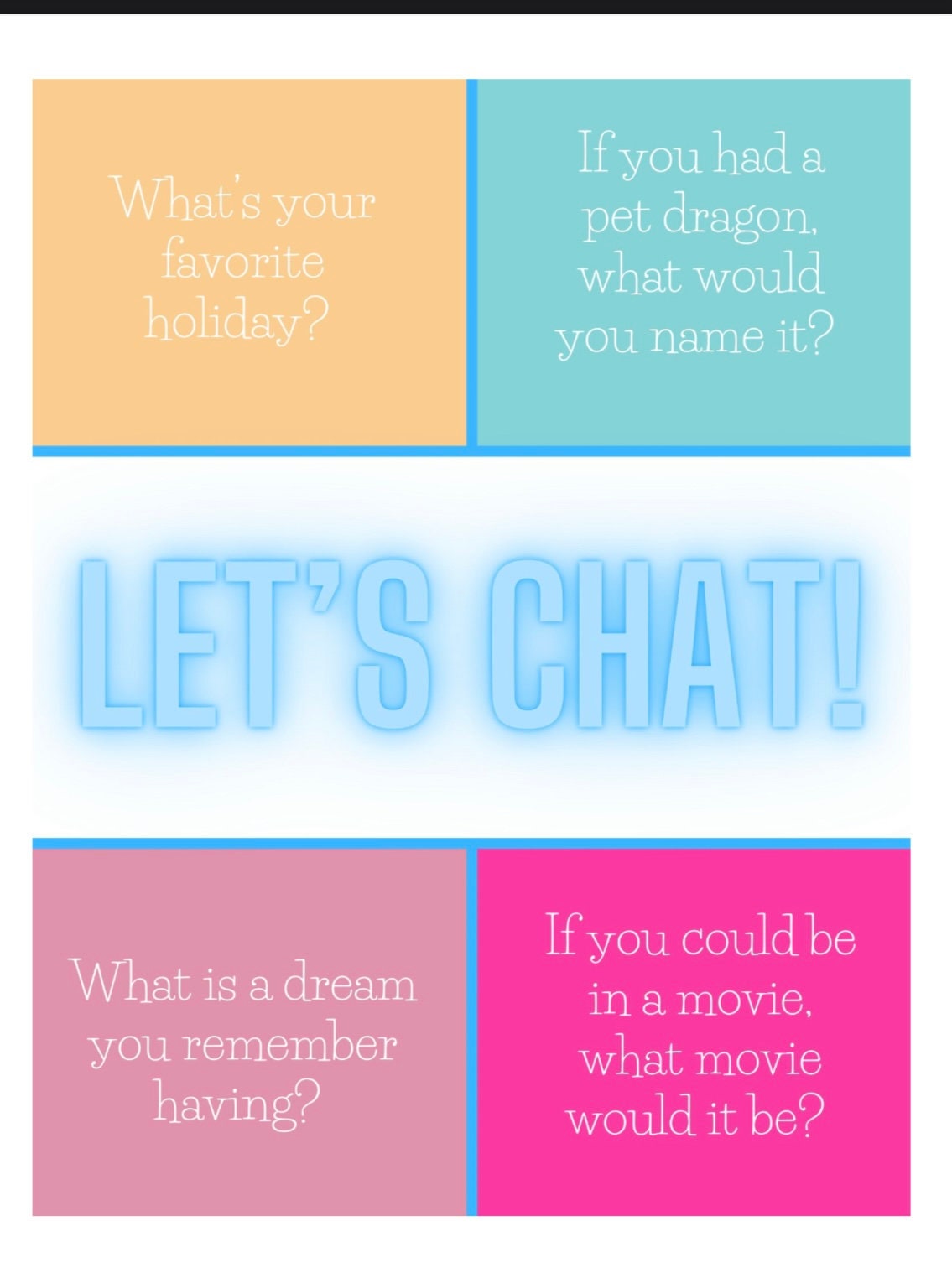 Friendship Conversation Cards Pack of 50 - Etsy