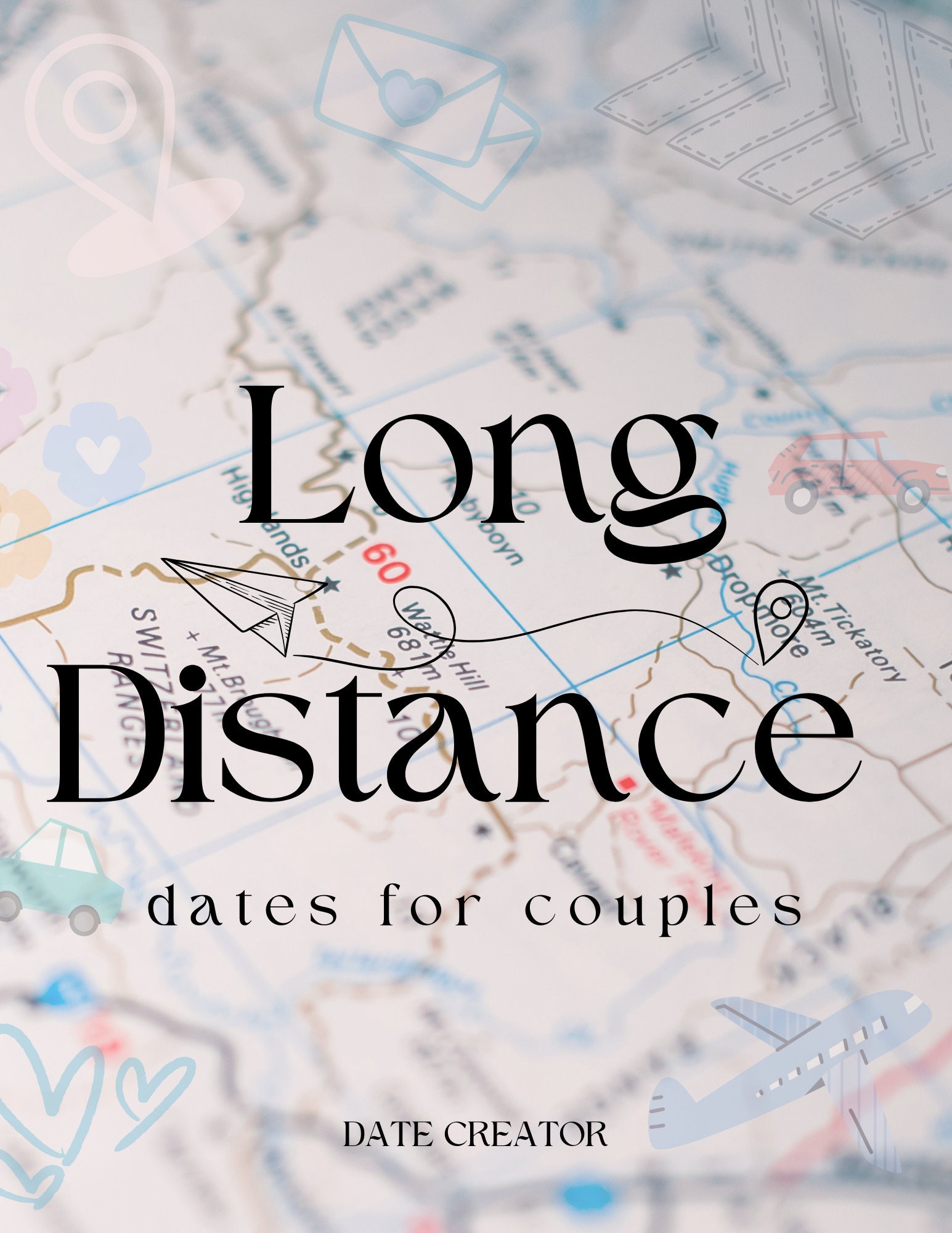 Long Distance Date Ideas for Couples- Card Pack of 20- Gifts for Long ...