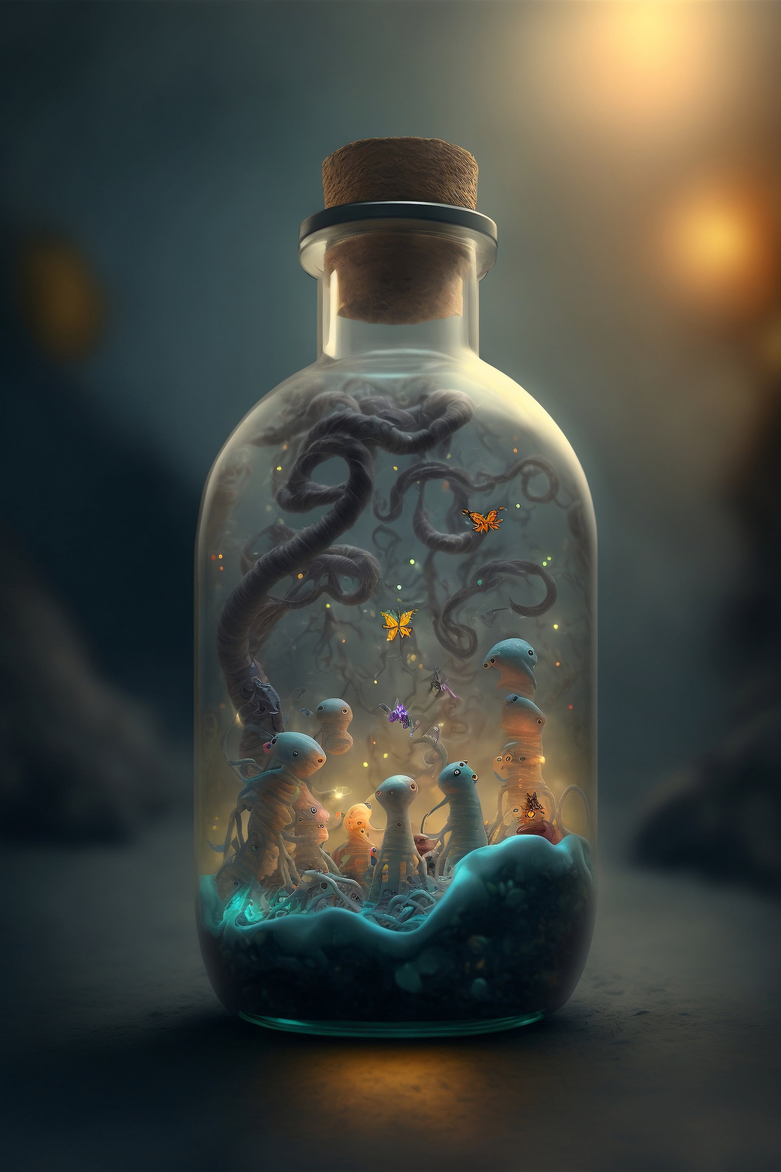 Set of 3 Printable Clear Jar Wall Art | Fantasy Digital Wall Art Decor ...