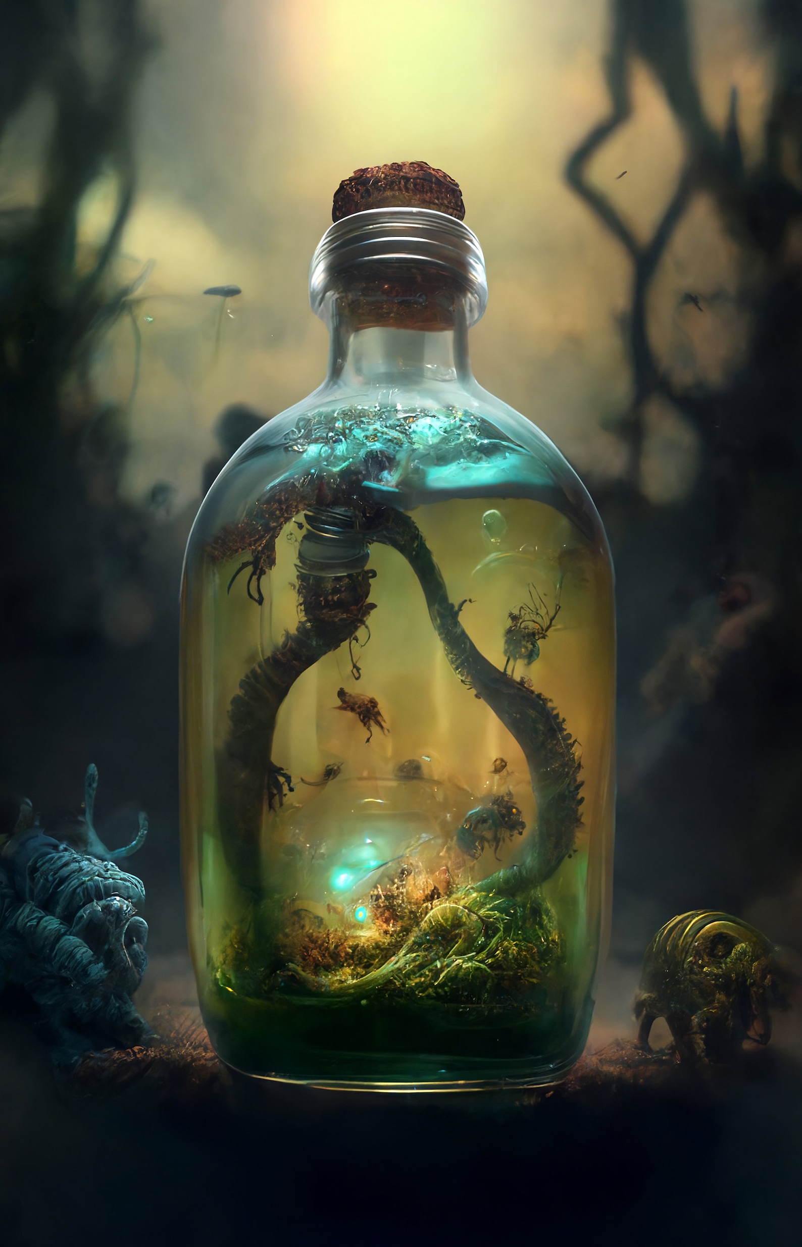 Set of 3 Printable Clear Jar Wall Art | Fantasy Digital Wall Art Decor ...