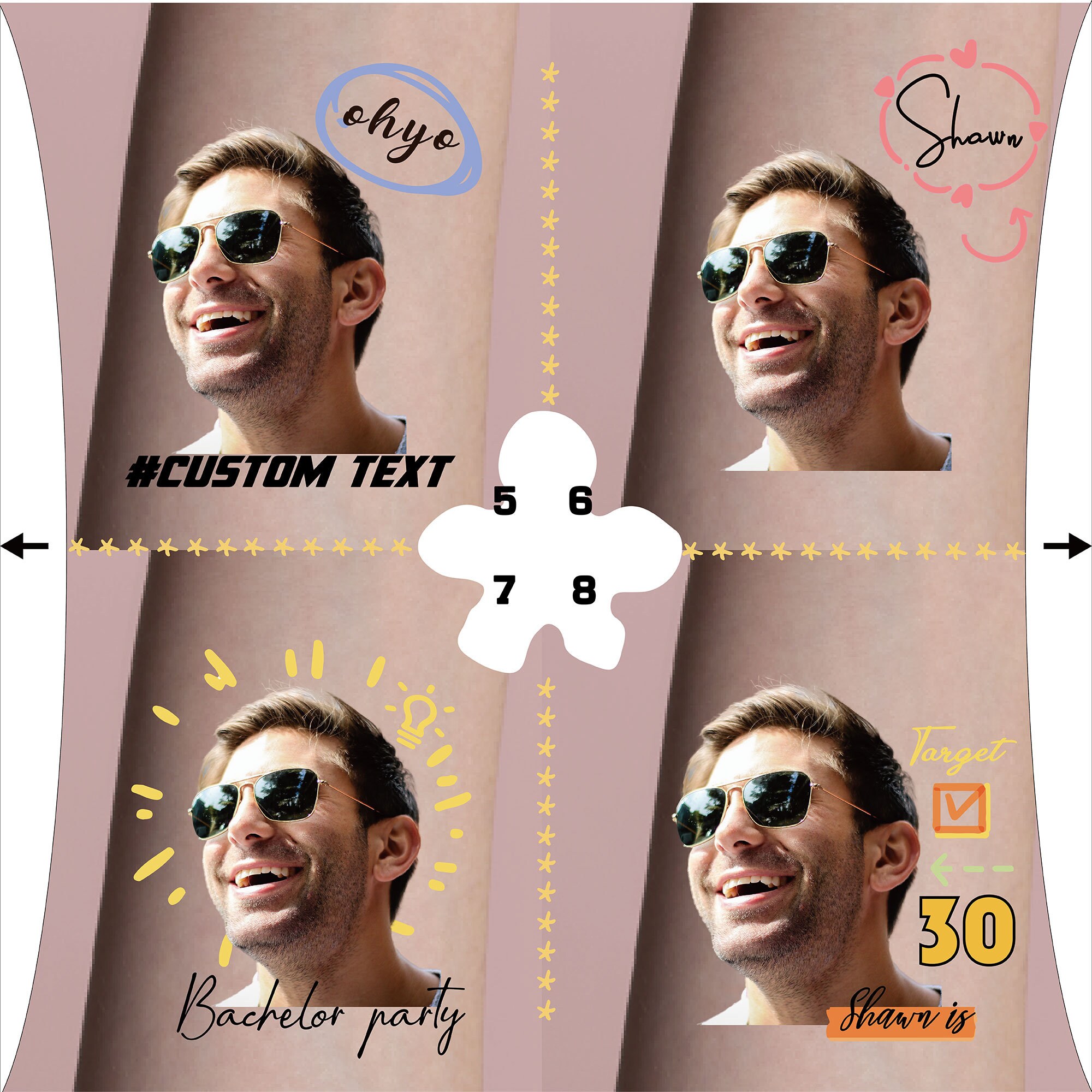 Custom Temporary Tattoos Custom Tattoos Custom Face Tattoos - Etsy UK