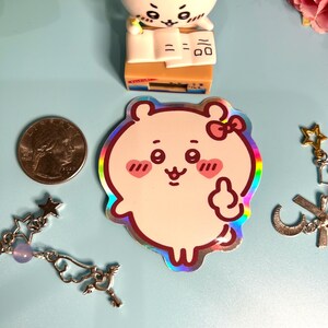 Glossy Holo Chii Kawa & Friends Finger Stickers - Etsy