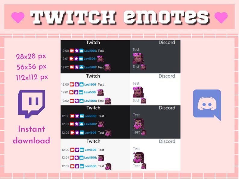 Valorant Twitch Discord Emote Reyna Main Gaming Gamer Cute Heart Love ...