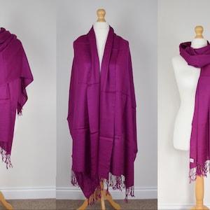 100% Pure Wool Shawls and Wraps, Colourful Woolen Shawl, Wedding Scarf ...