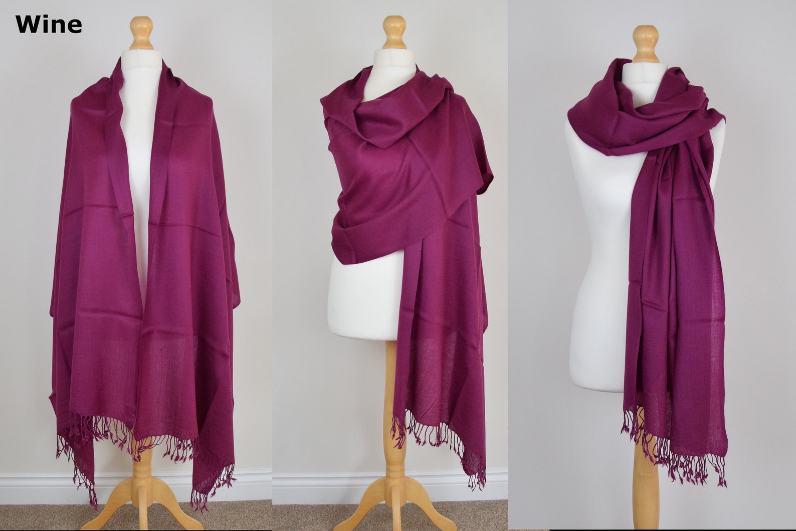 100% Pure Wool Shawls and Wraps, Colourful Woolen Shawl, Wedding Scarf ...