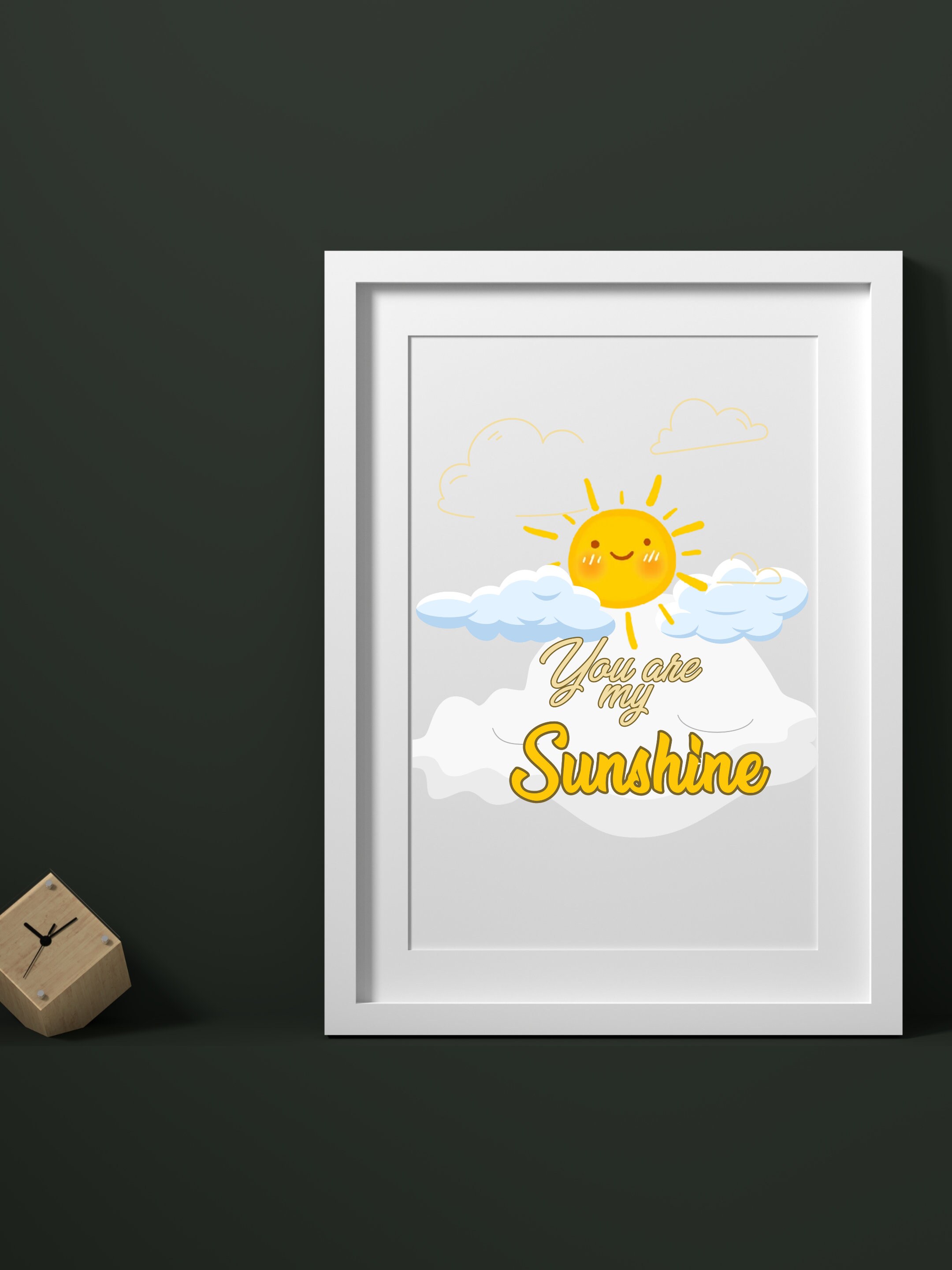 You Are My Sunshine Wall Art, Nursery Wall Art, Sunshine Wall Decor ...