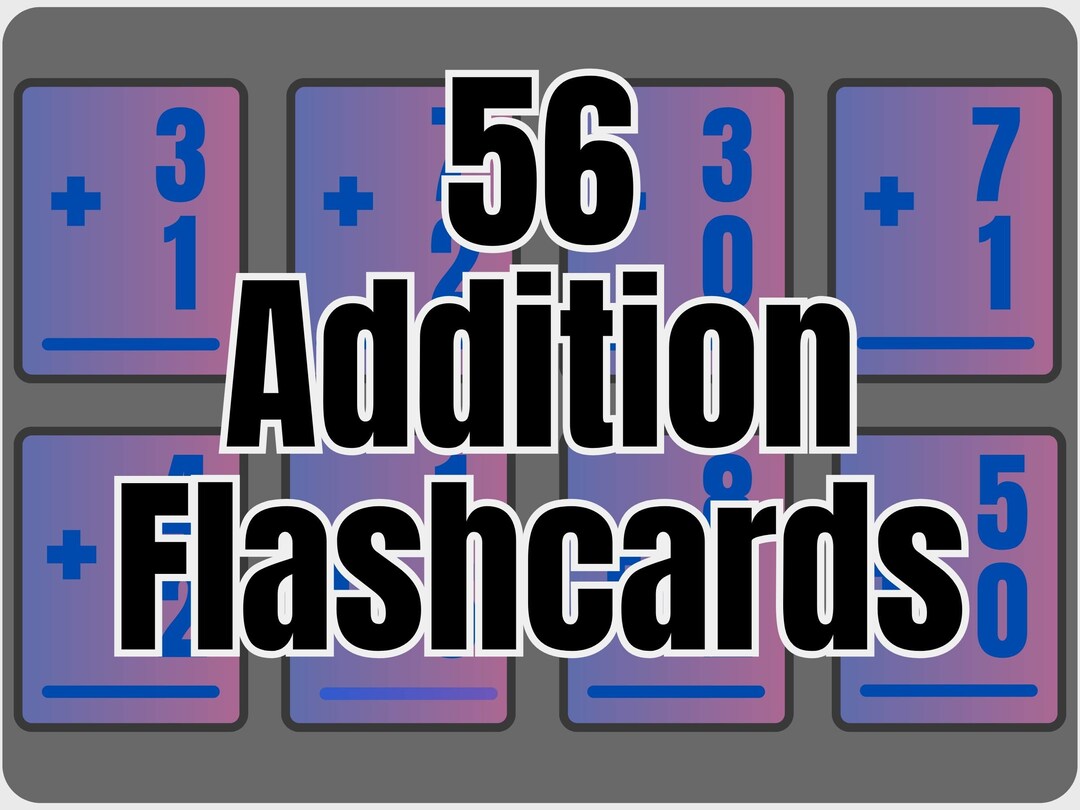 Improve Math Skills With Basic Addition Flashcards Fun & Effective ...