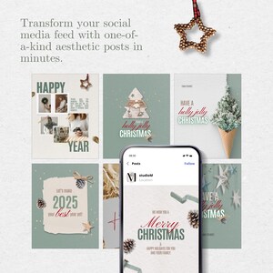 12 Days of Christmas Instagram Templates for Retail Shops, Editable ...