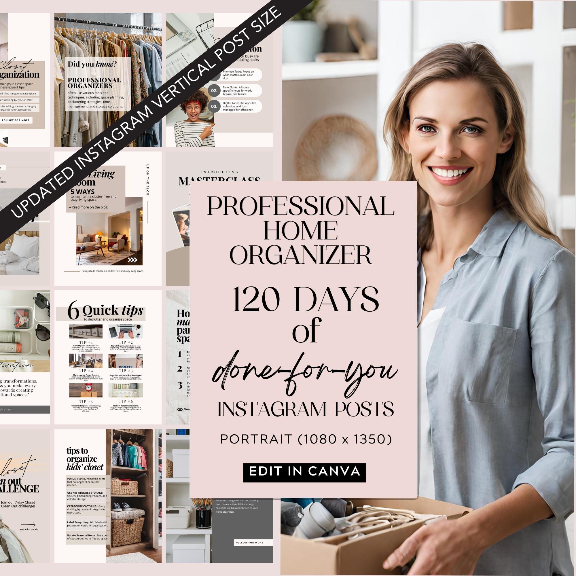 Instagram Post for Home Organization, Professional Organizer Instagram ...