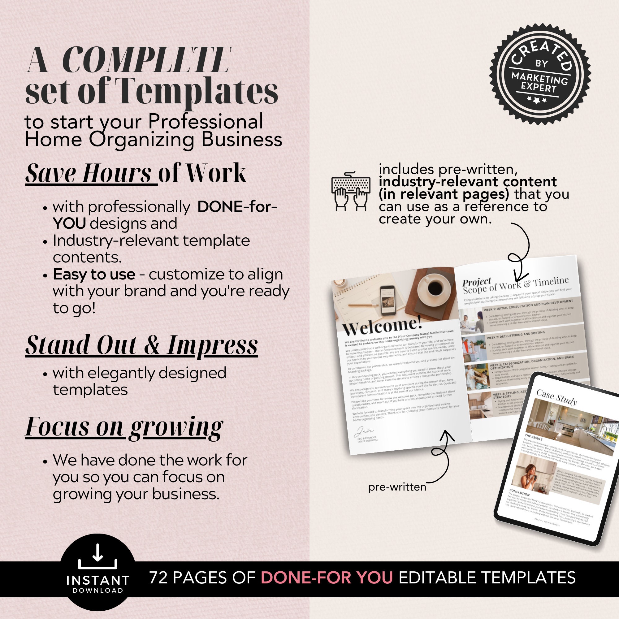 Professional Organizer Forms Bundle With Home Organizer Flyer ...