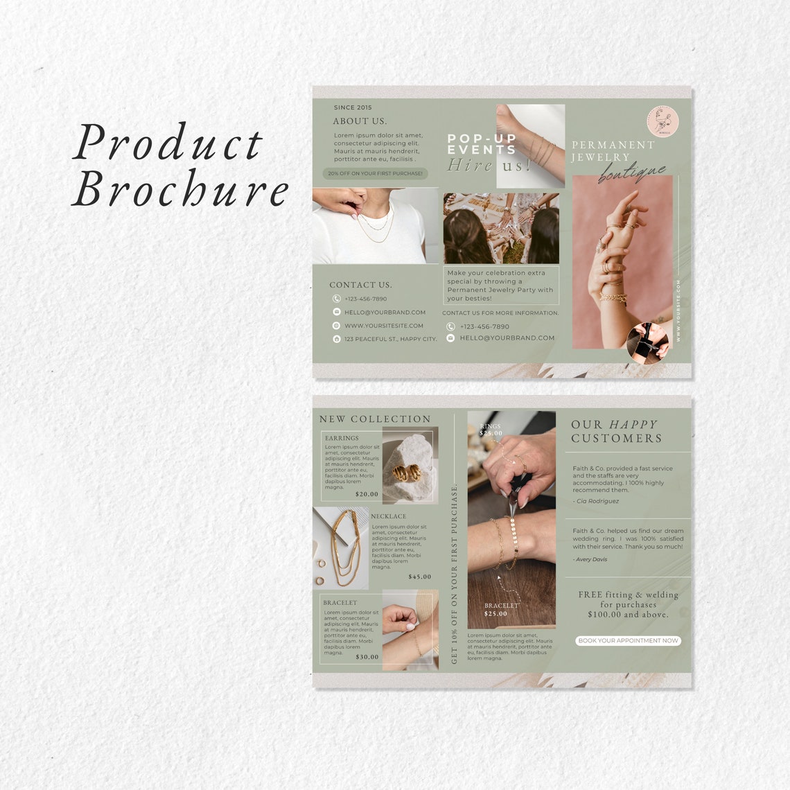 Permanent Jewelry Brochure, Permanent Jewelry Wedding Event, Permanent ...