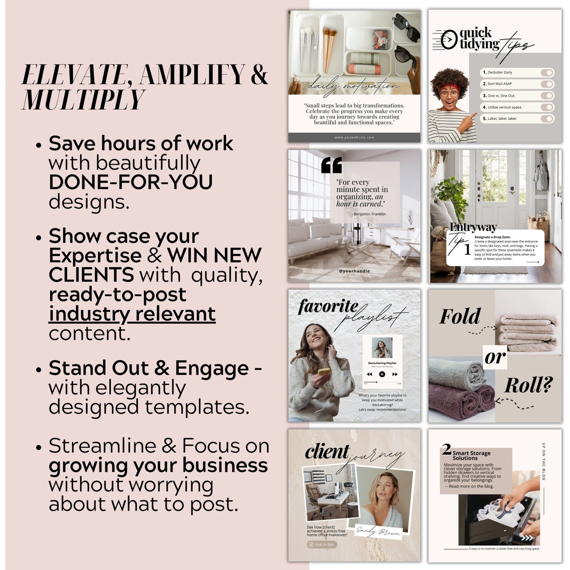 Home Organizing Instagram Post, Home Organization Instagram Templates ...
