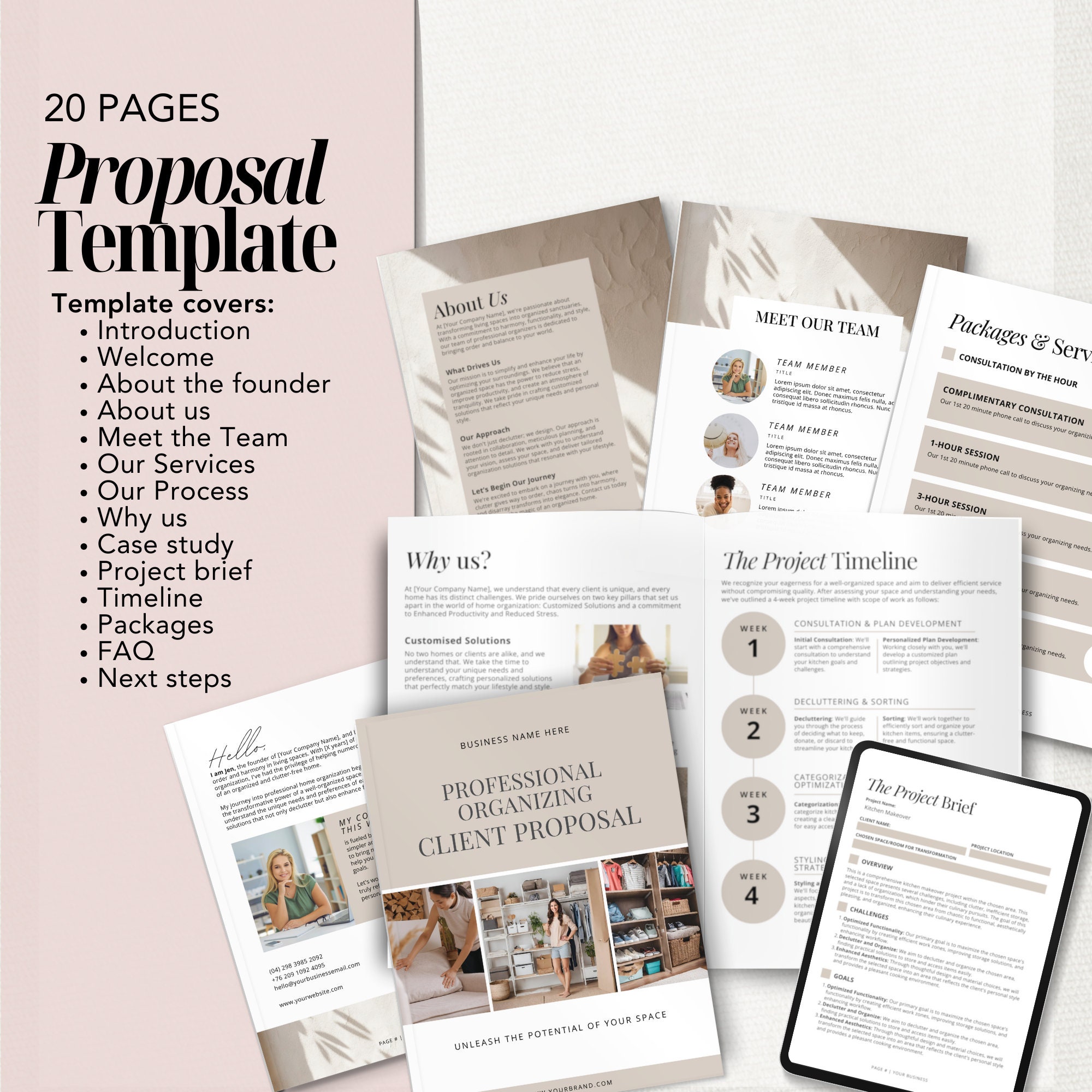 Professional Organizer Templates With Home Organizer Contract ...