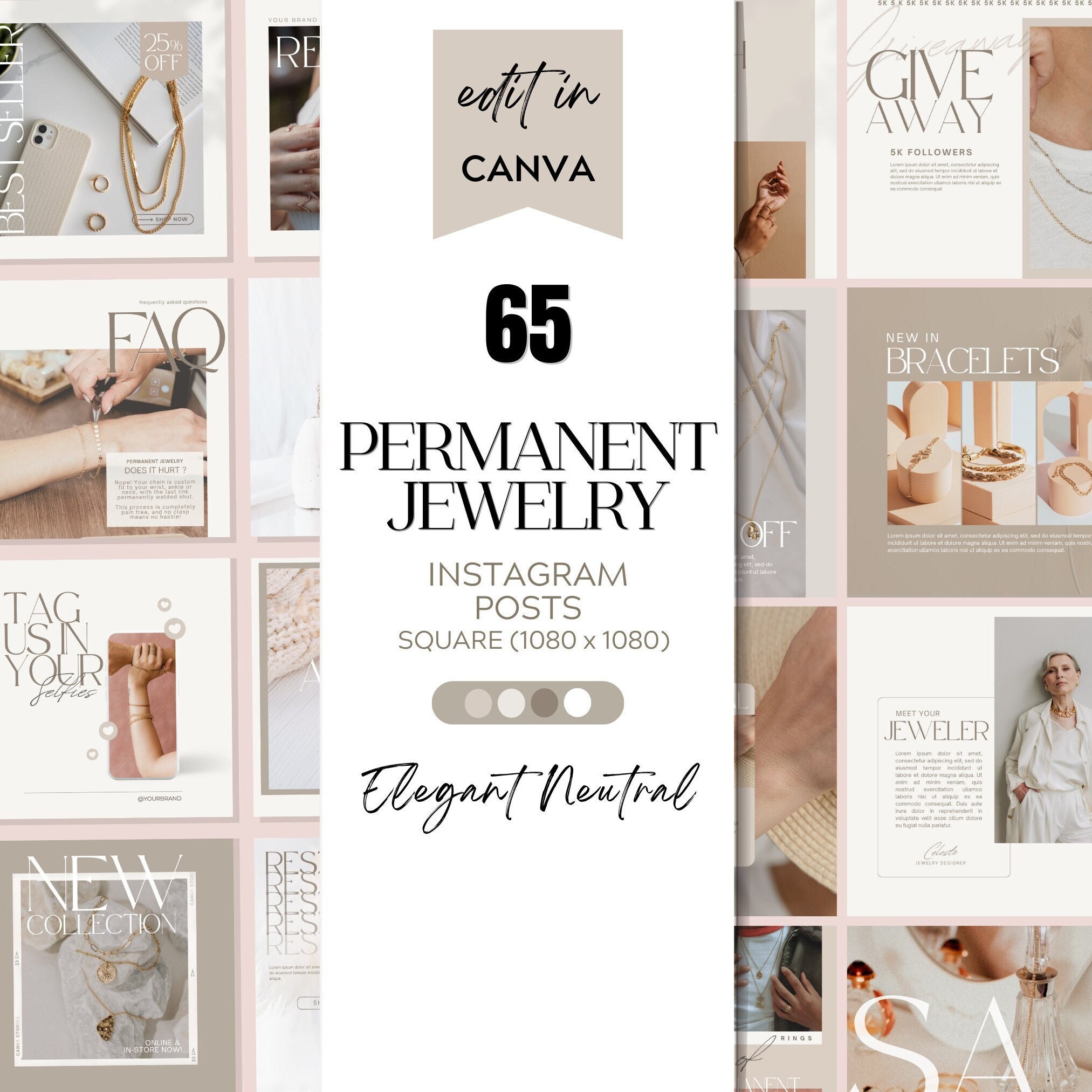 Permanent Jewelry Instagram Posts, Permanent Jewelry Social Media ...