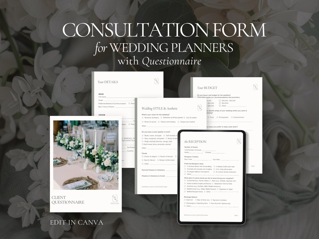 Wedding Planner Consultation Form Editable Questionnaire Template wedding-planner-consultation-form-editable-questionnaire-template