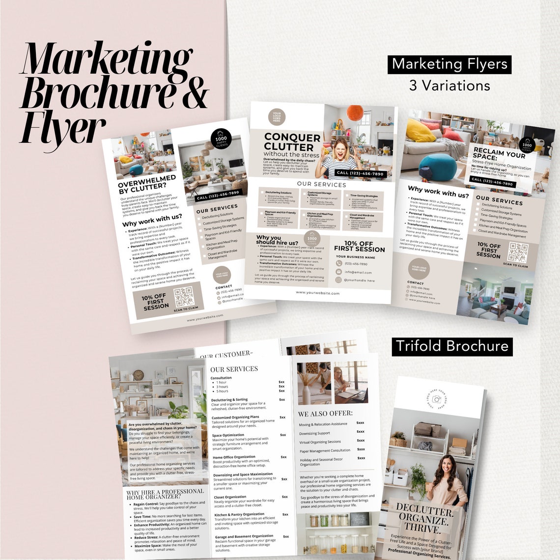 Professional Organizer Forms Bundle With Home Organizer Flyer ...