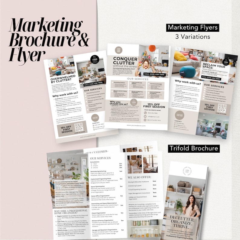 Professional Organizer Forms Bundle With Home Organizer Flyer ...