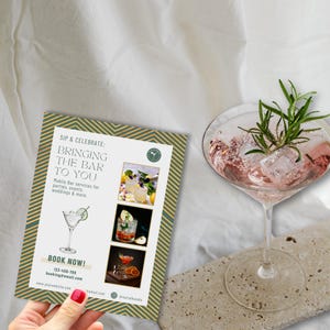 Mobile Bar Business Flyer Bundle, Canva Flyer Template, Mobile ...