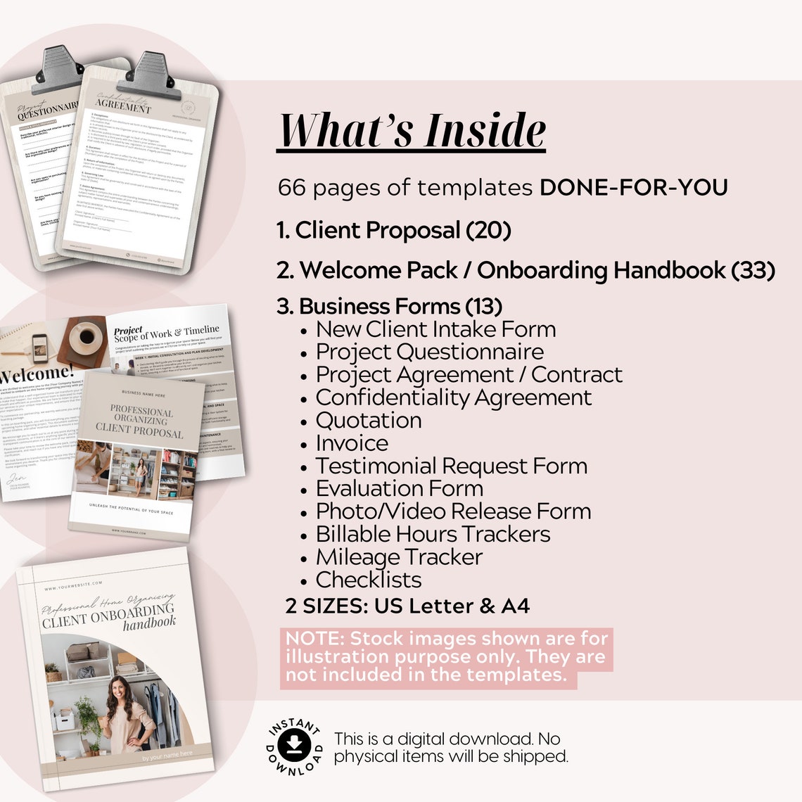 Professional Organizer Templates With Home Organizer Contract ...
