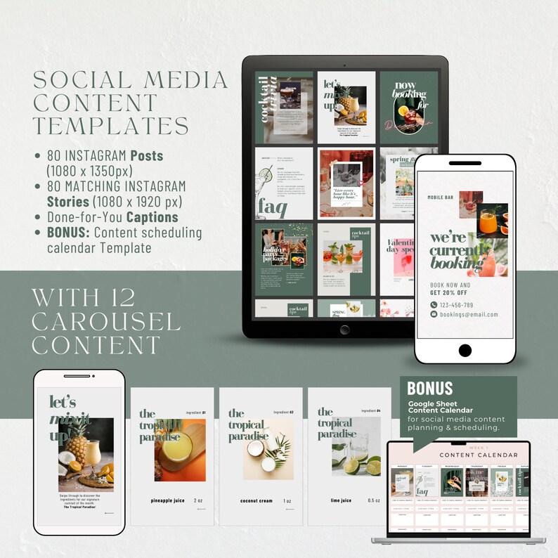 Mobile Bar Business Template Bundle, Mobile Bar Forms, Contract ...