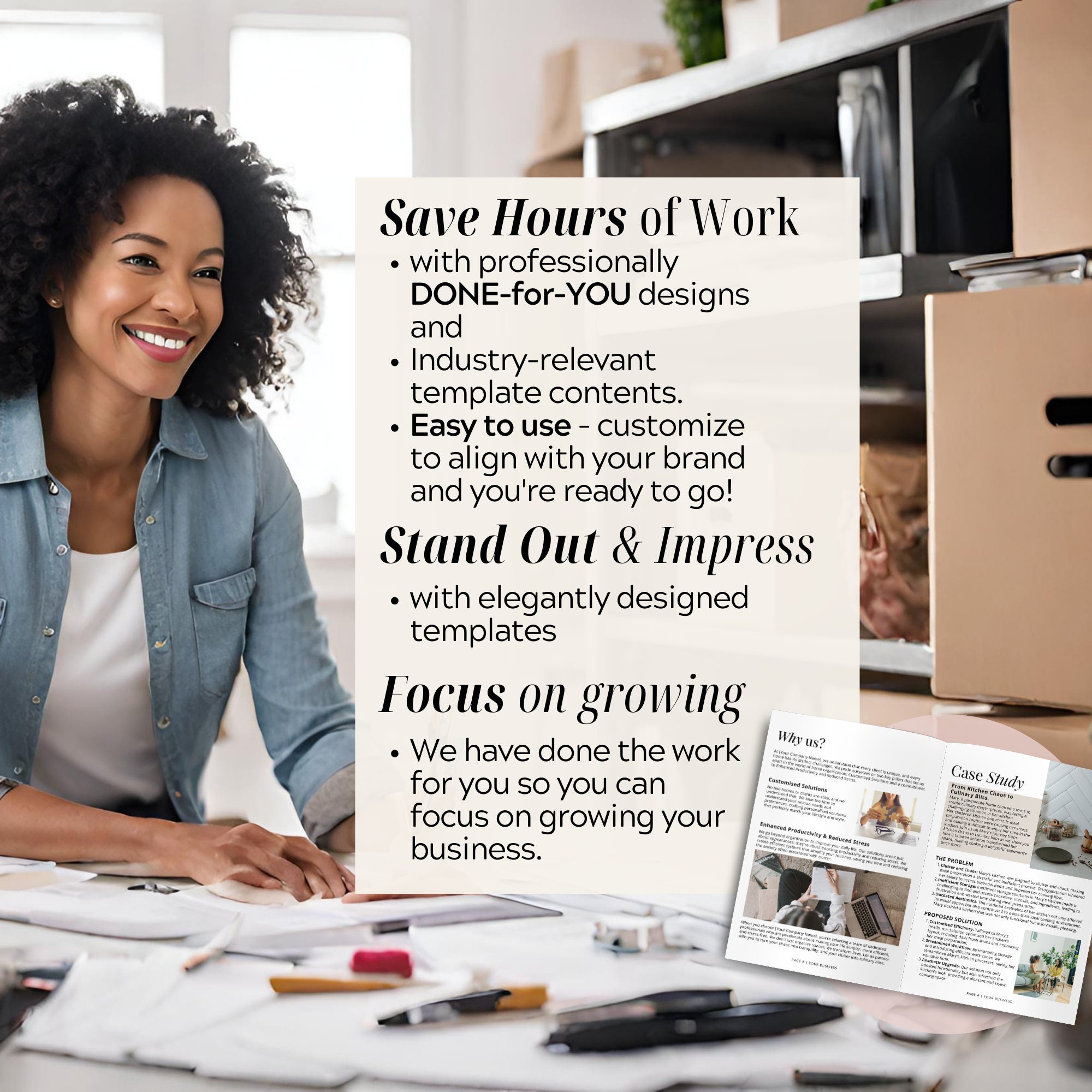 Professional Organizer Client Proposal Template Organizing - Etsy