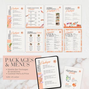 Mobile Bartending Contract Bundle With Agreement Forms, Mobile Bar ...