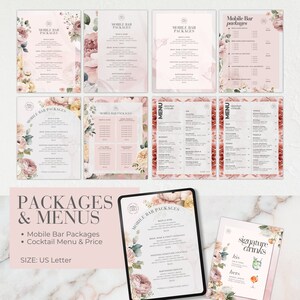 Mobile Bar Business Template Bundle, Mobile Bar Forms, Contract ...