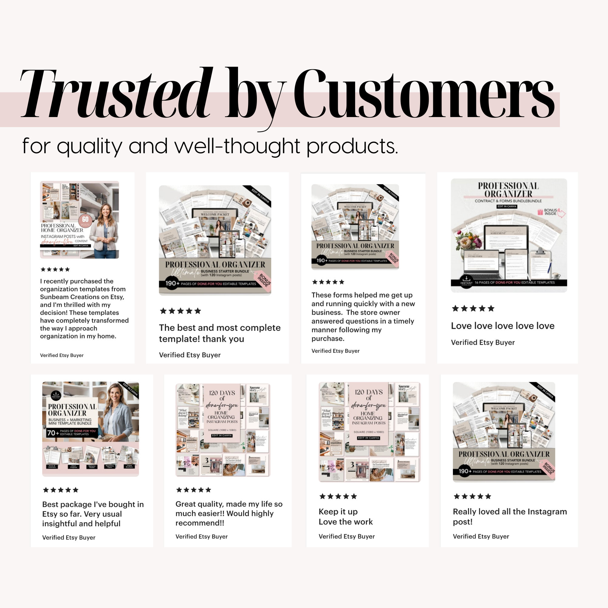 Home Organizer Flyer Bundle, Editable Canva Flyer Template, Marketing ...