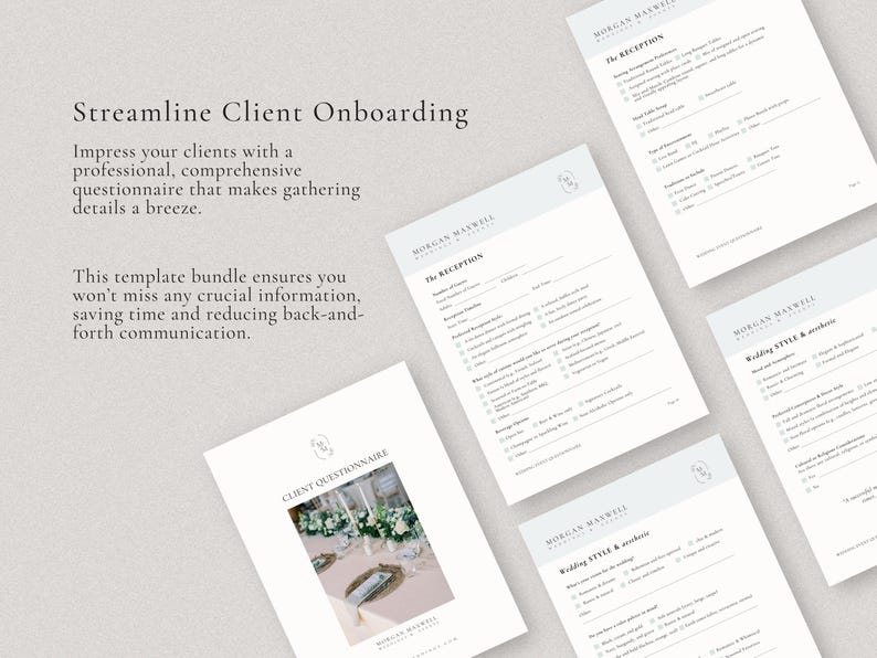 Wedding Planner Client Questionnaire Template, Wedding Client ...