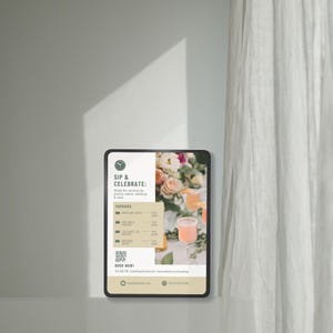 Mobile Bar Business Flyer Bundle, Canva Flyer Template, Mobile ...