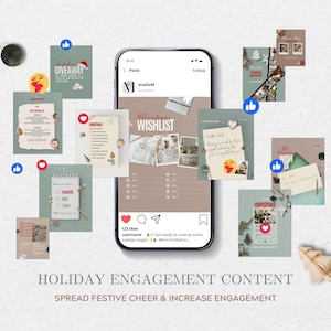 12 Days of Christmas Instagram Templates for Retail Shops, Editable ...