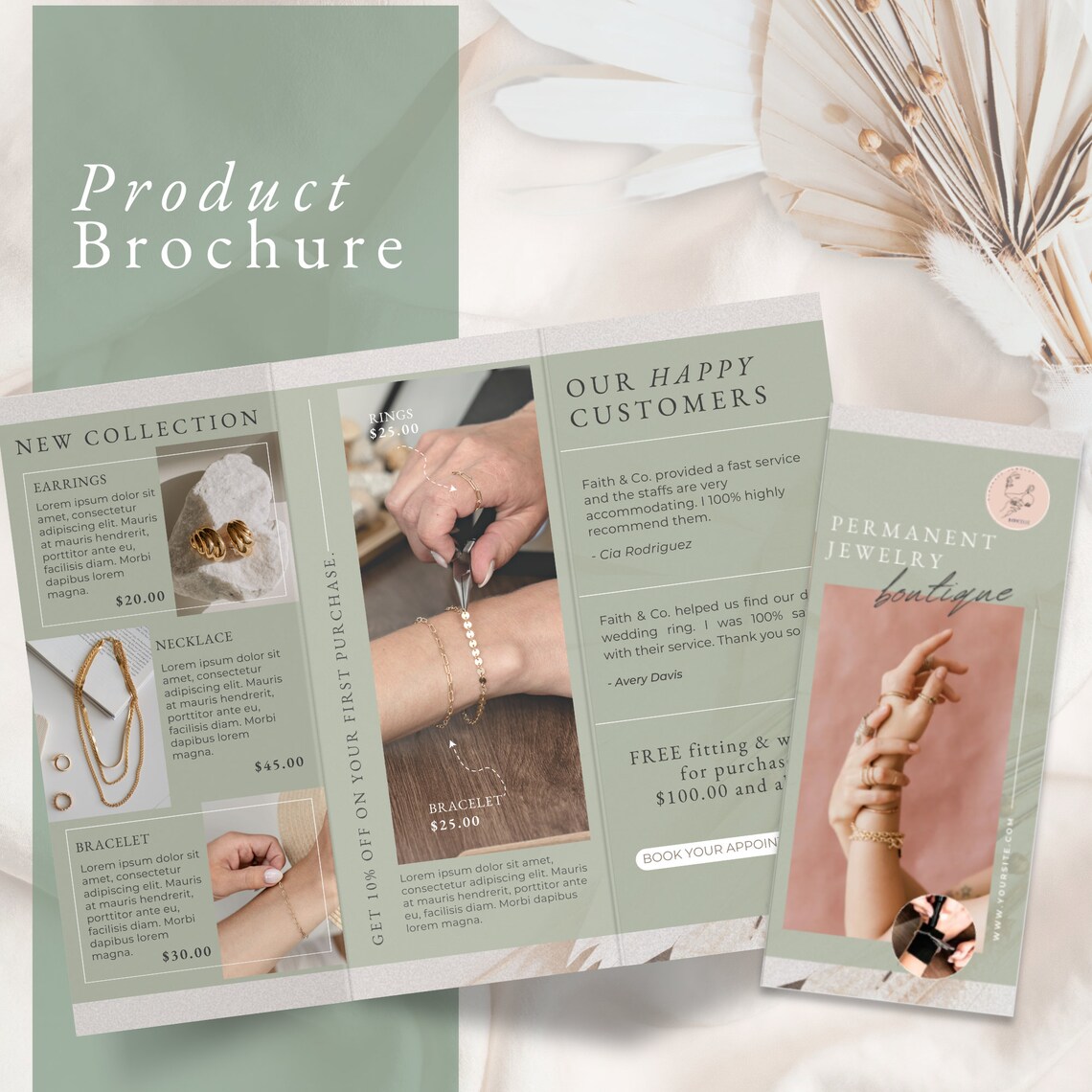 Permanent Jewelry Brochure, Permanent Jewelry Wedding Event, Permanent ...
