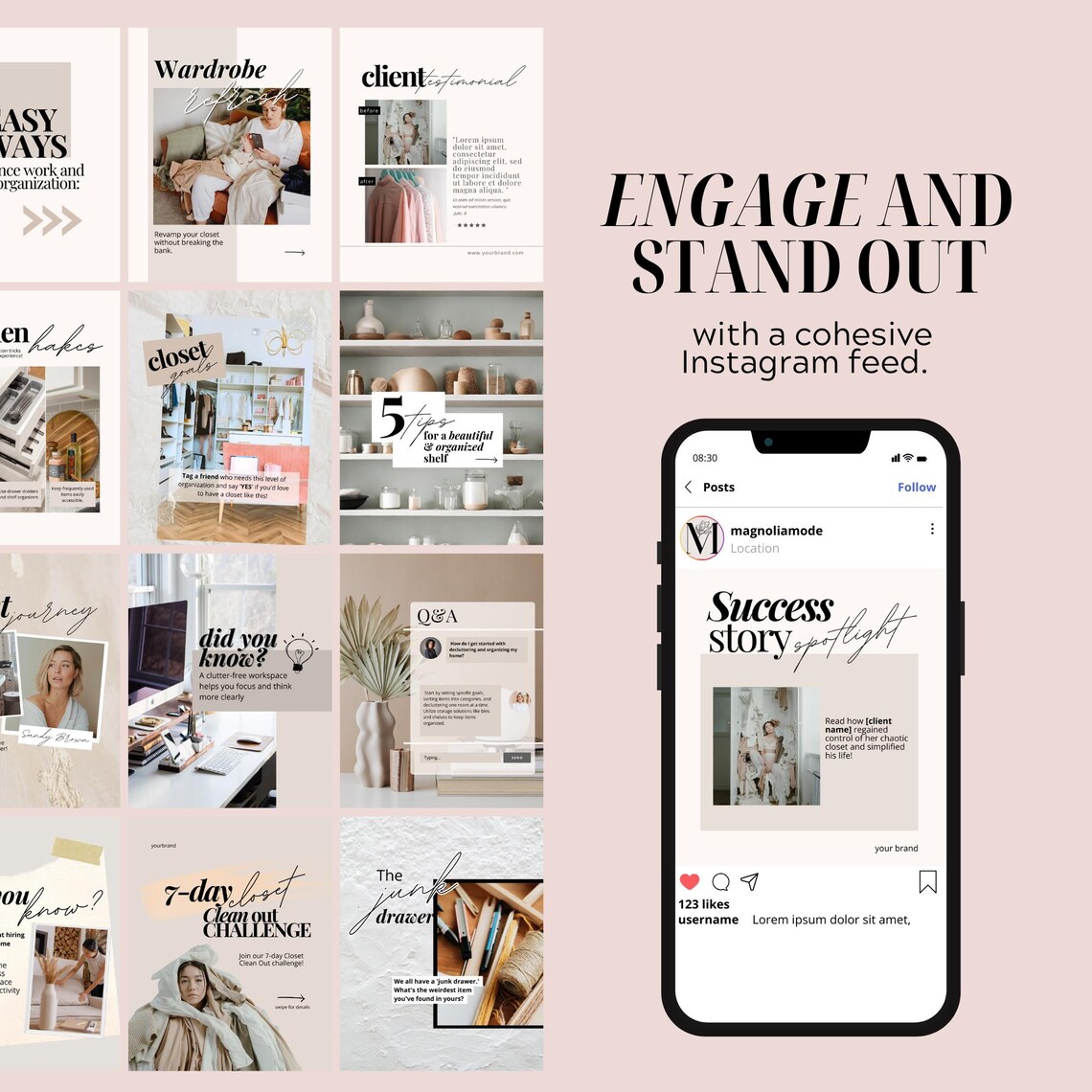 Instagram Post for Home Organization, Professional Organizer Instagram ...