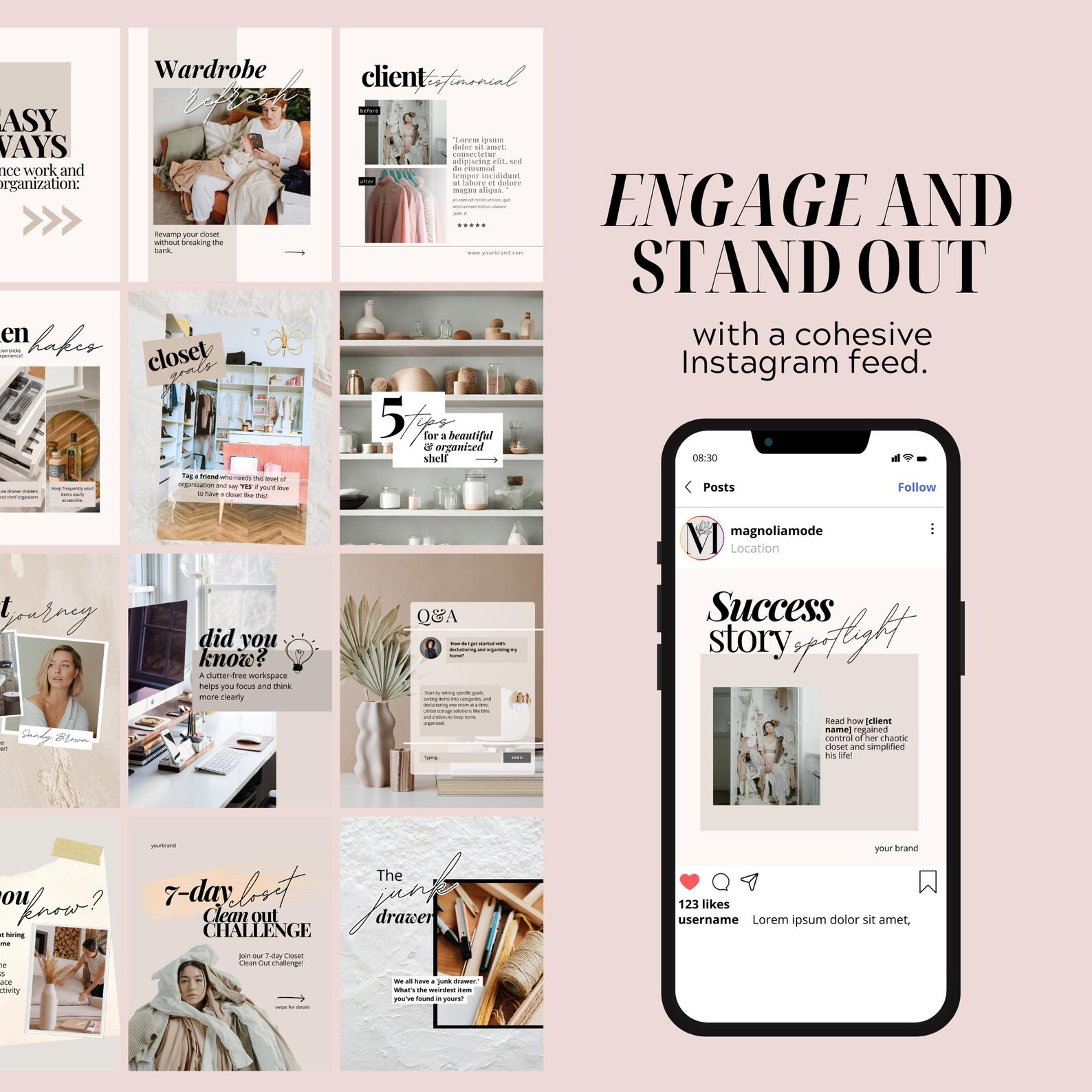Instagram Post for Home Organization, Professional Organizer Instagram ...